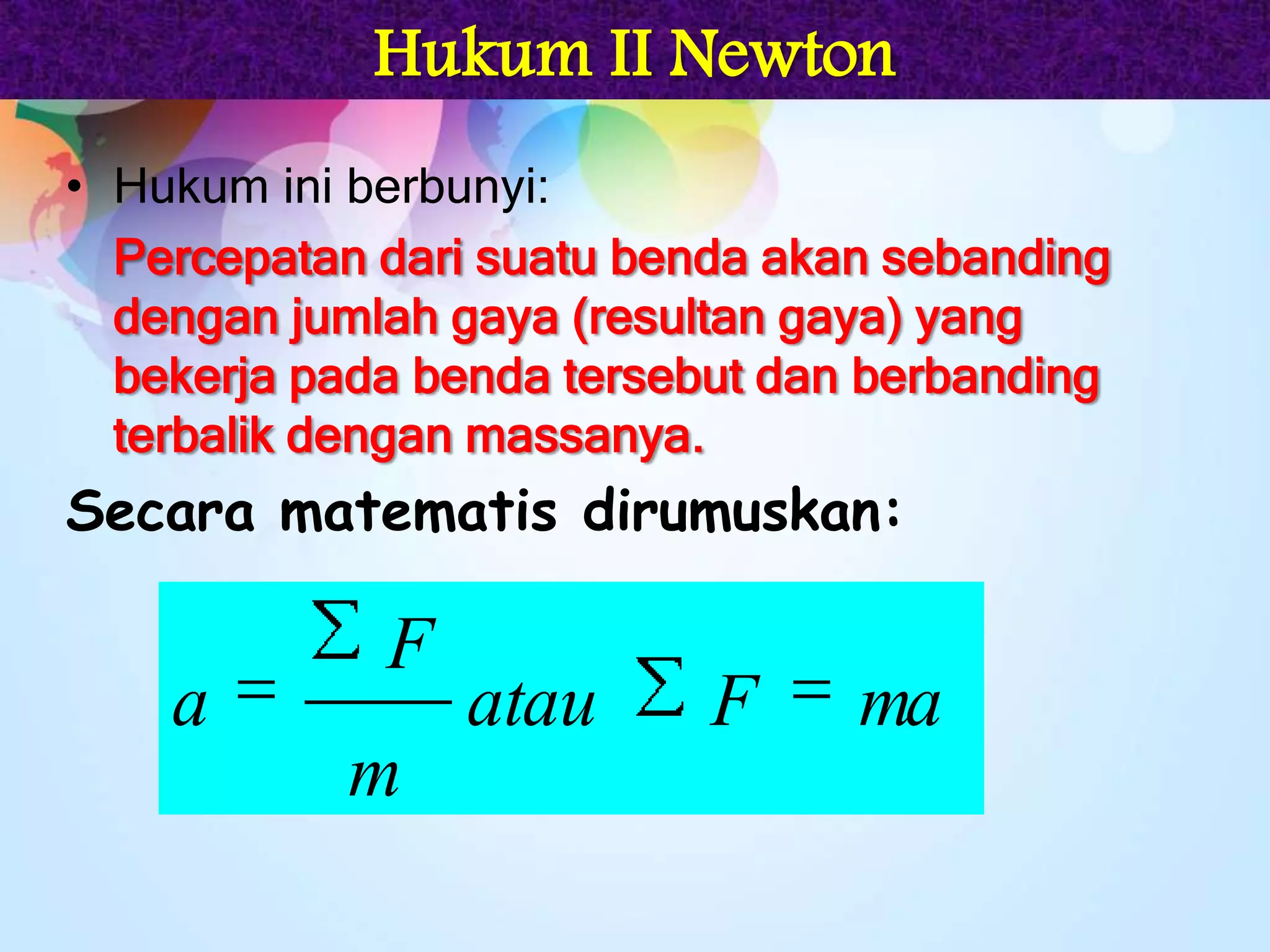 Gaya dan Hukum Newton | PPTX