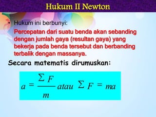 Gaya dan Hukum Newton | PPTX