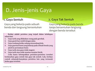 Gaya dan penerapannya | PPTX