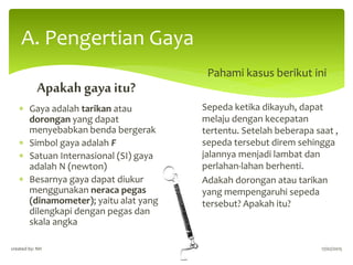 Gaya dan penerapannya | PPTX