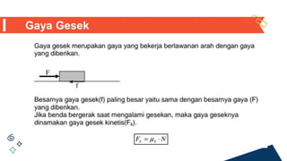 Gaya dan gerak, (part3 tema gerak lurus) | PPT