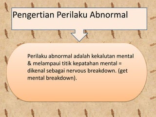 Gaya hidup abnormal | PPT