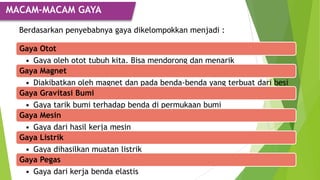 MATERI GAYA DAN HUKUM NEWTON SMP UNTUK KELAS 7.pptx