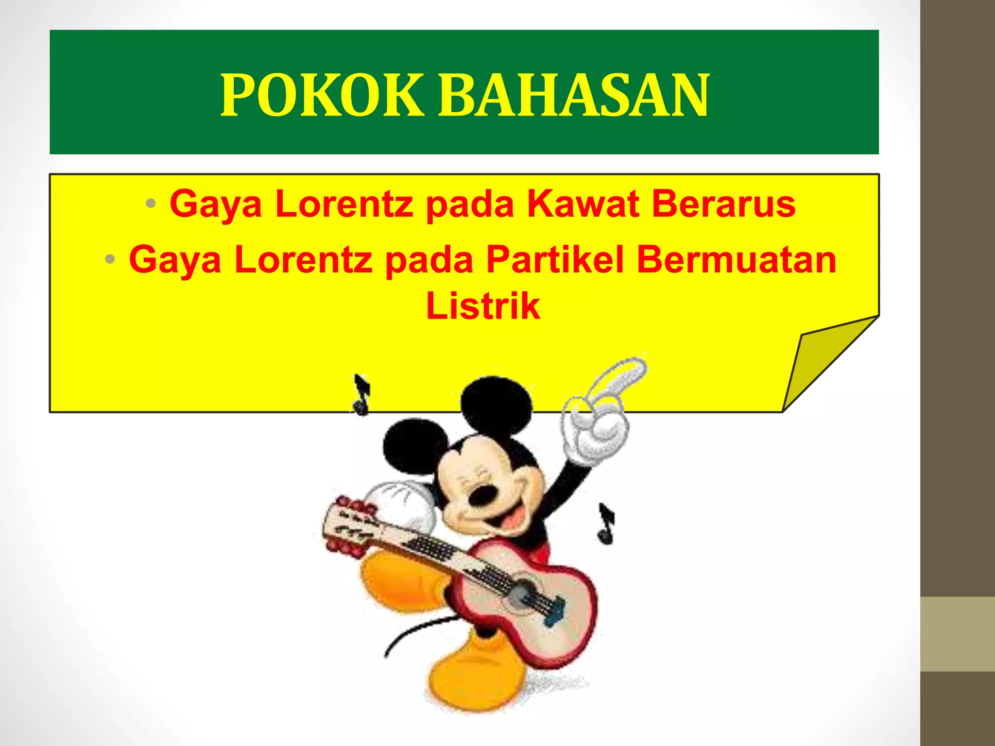 Gaya lorentz | PPTX