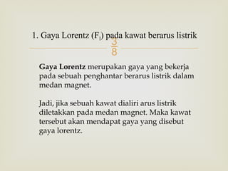 Materi fisika kelas 12 Gaya Lorentz.pptx