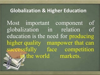 Globalization & Higher Education | PPTX