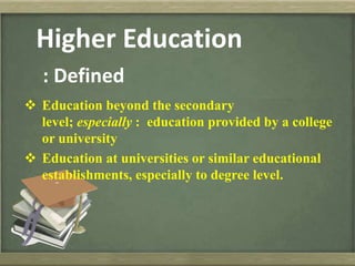 Globalization & Higher Education | PPT