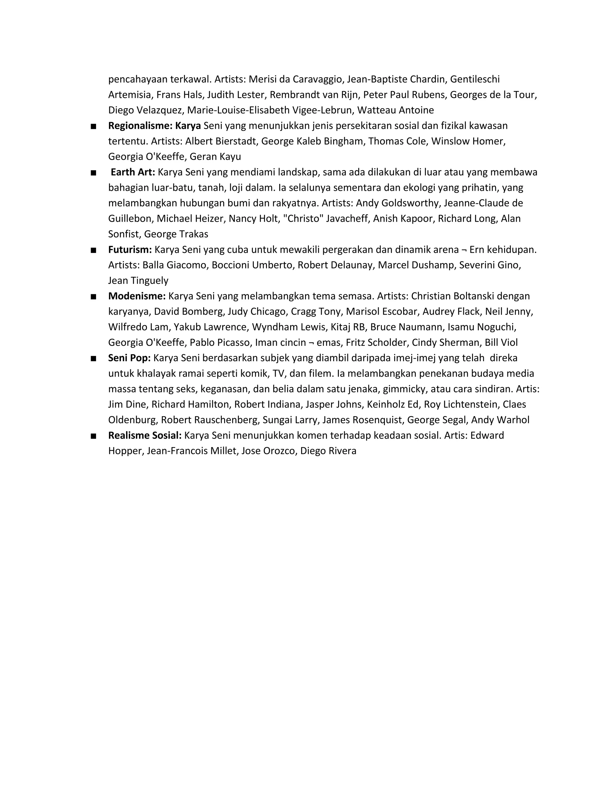 Gaya penampilan karya seni halus | PDF