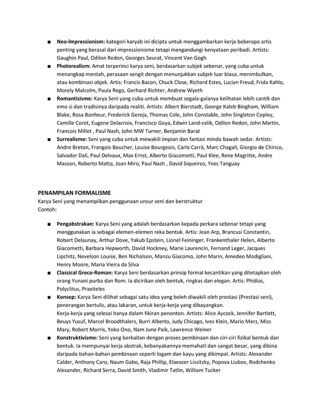 Gaya penampilan karya seni halus | PDF