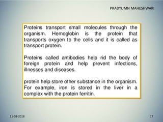Structure and Functions of Proteins | PPT
