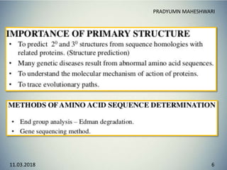 Structure and Functions of Proteins | PPT