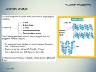 Structure and Functions of Proteins | PPT