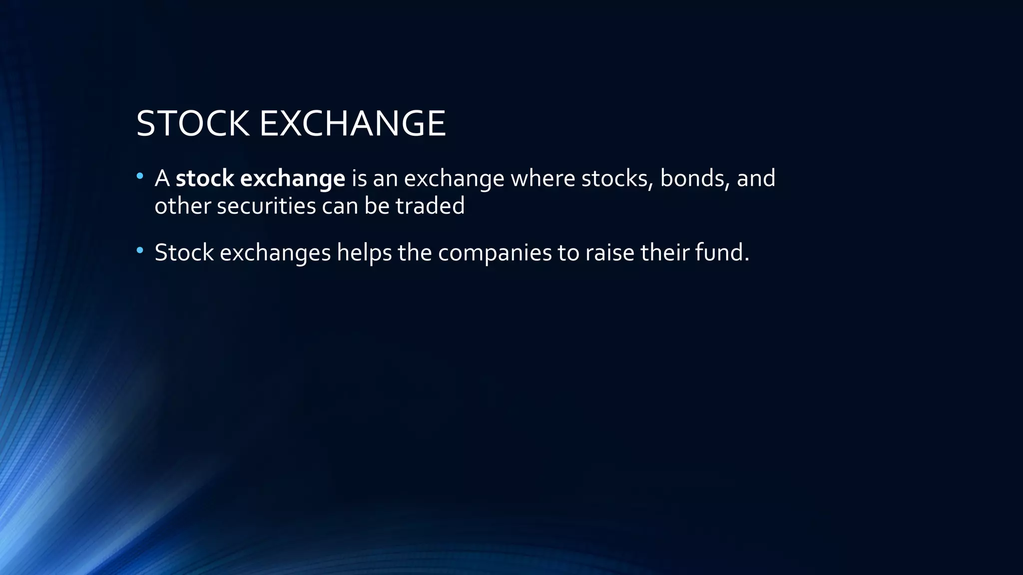 STOCK EXCHANGES IN INDIA | PPT