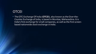 STOCK EXCHANGES IN INDIA | PPT