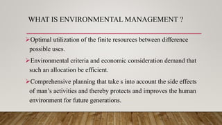 Environmental Management | PPT