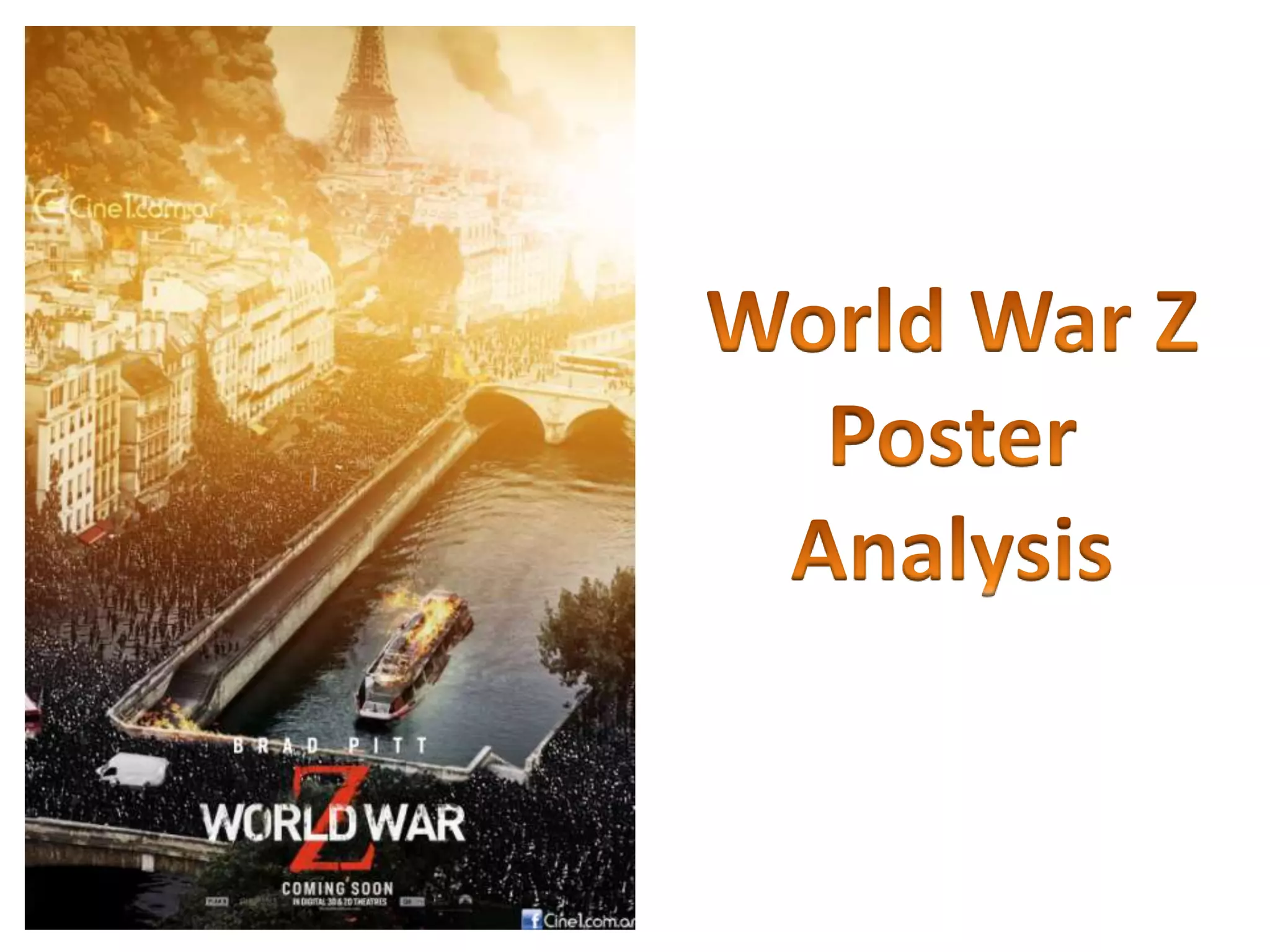 Gayatri world war z poster analysis | PPTX