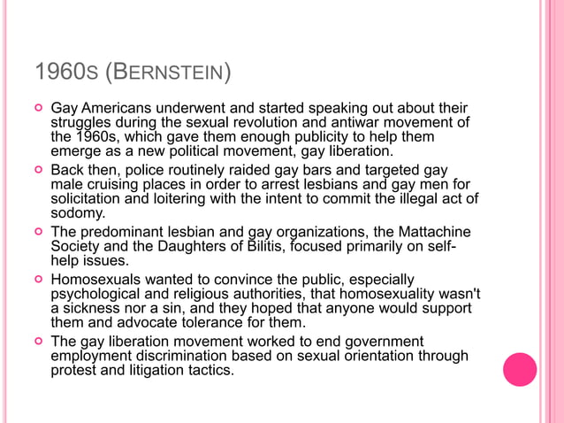 Gay and Lesbian Rights Timeline | PPT