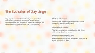 Gay Lingo in the Philippines: The Secret code to decoded | PPTX
