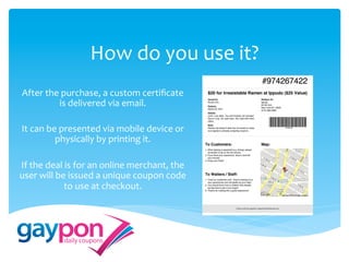 Gaypon For Your Business | PPT