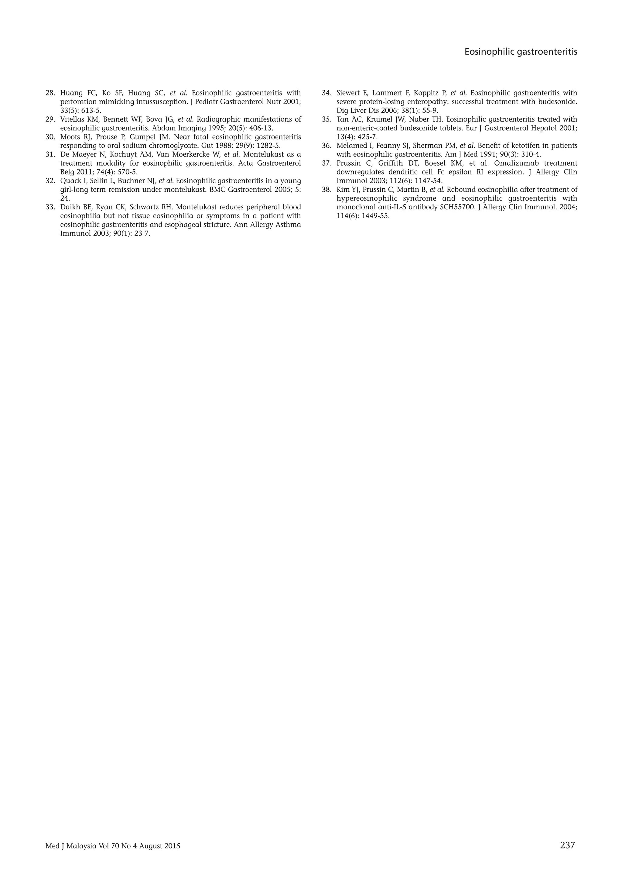eosinophilic gastroenteritis | PDF