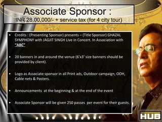 Gazal Symphony With Jagjit Singh Sponsorship Proposal | PPS