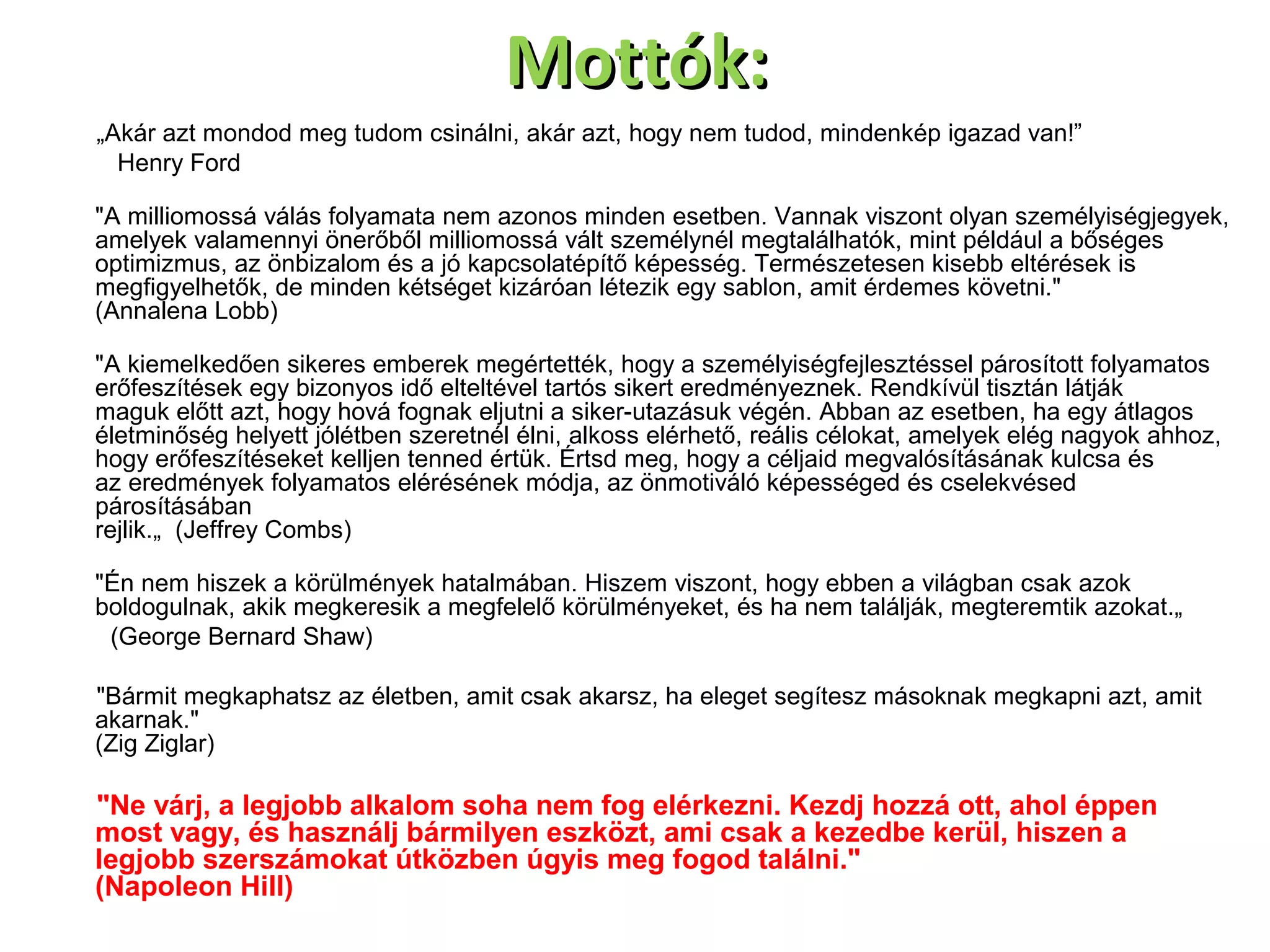 Gazdagodj okosan program! GOP | PPT