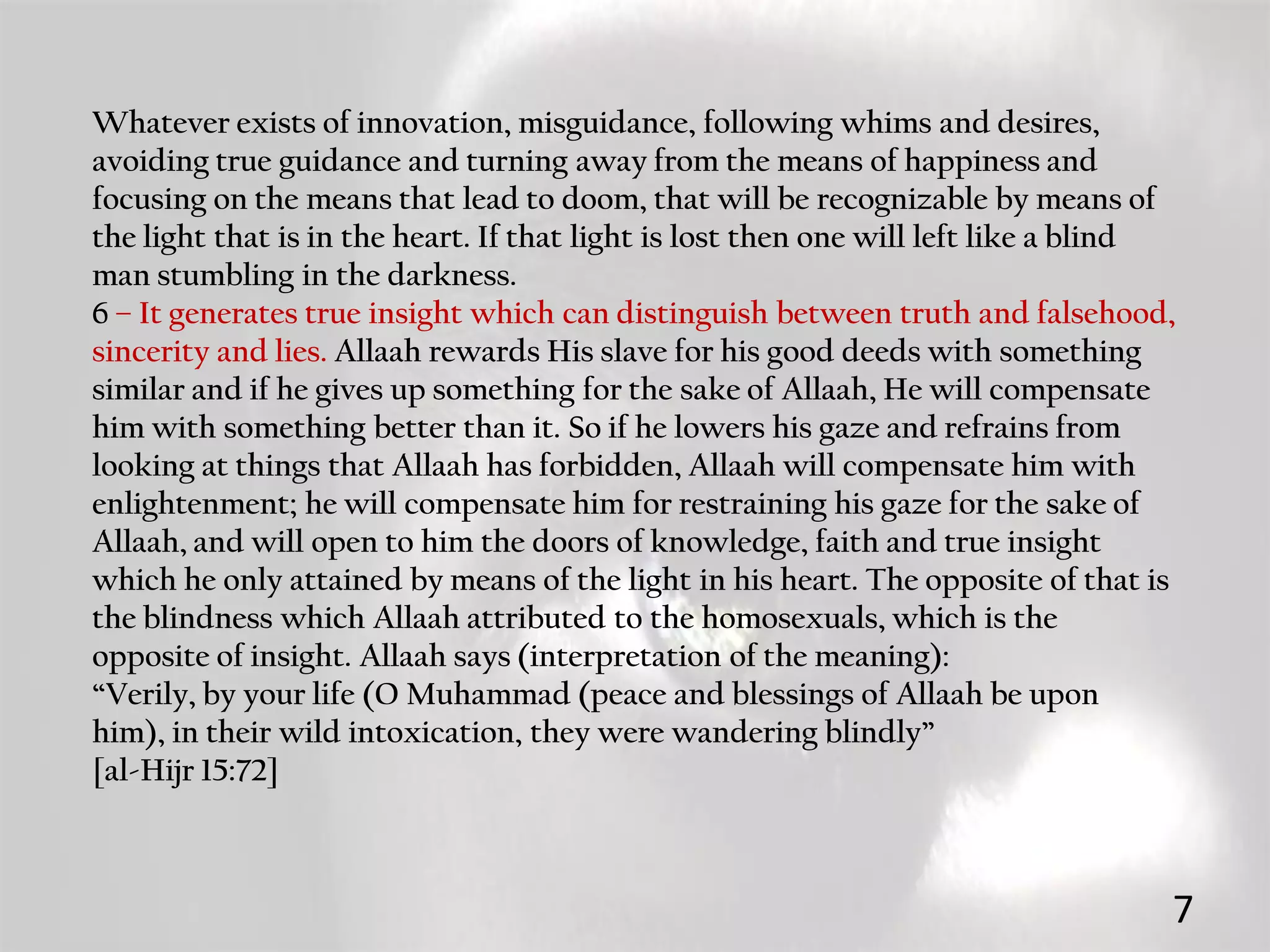 Lowering the Gaze | PPT