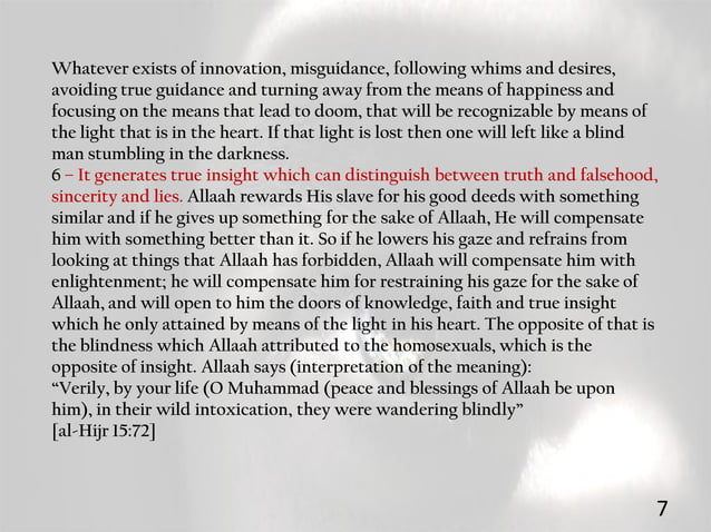 Lowering the Gaze | PPT