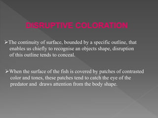 COLORATION IN FISHES: its Regulation and significance by GAZEE OWAIS | PPTX