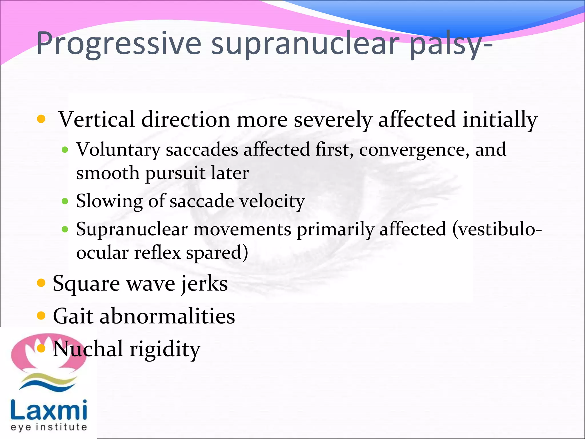 Gaze palsy | PPTX
