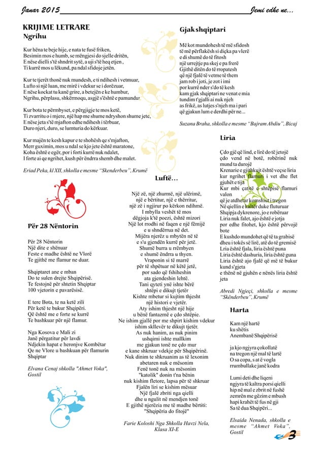Gazeta jemi edhe ne Numri 50 Janar 2015 | PDF