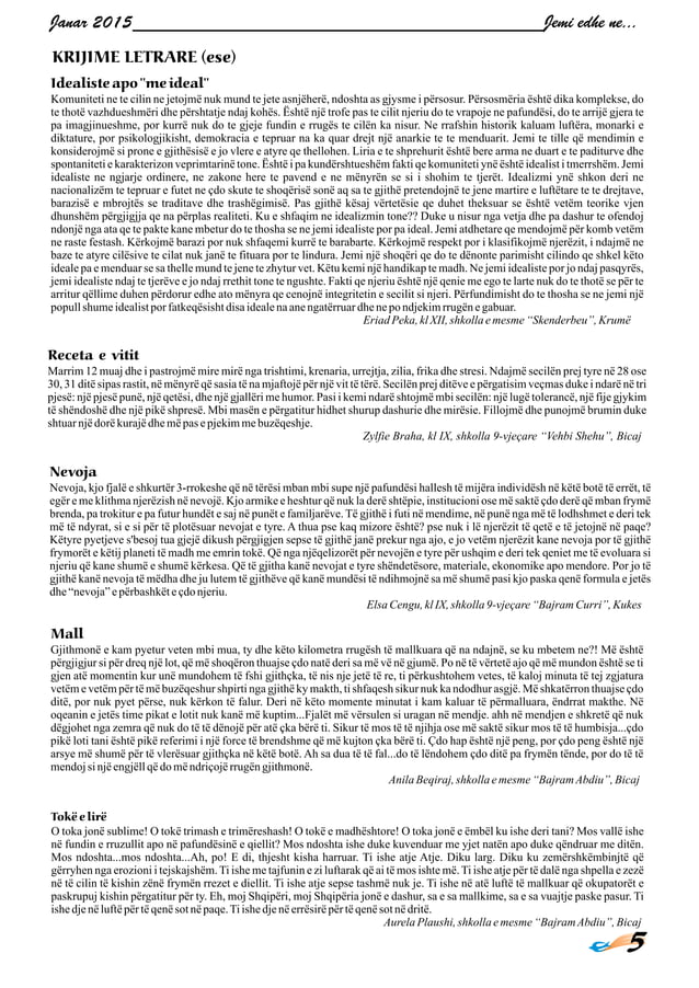 Gazeta jemi edhe ne Numri 50 Janar 2015 | PDF