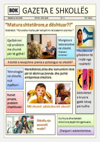 Gazeta e shkolles | DOCX