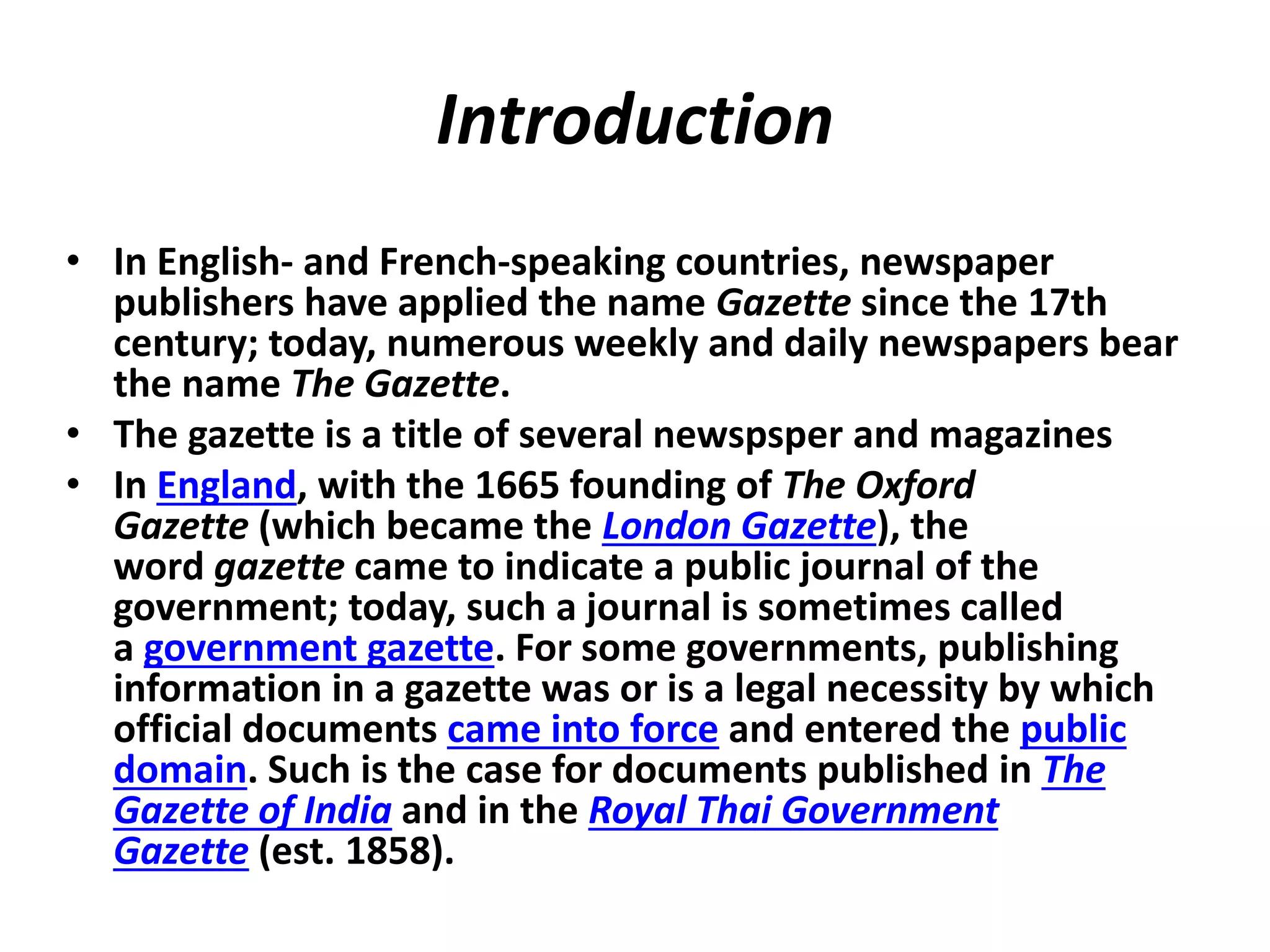 Gazette notification | PPT