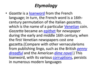 Gazette notification | PPTX