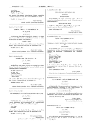 Gazette vol. 17 8 2-19 special (appointments) | PDF