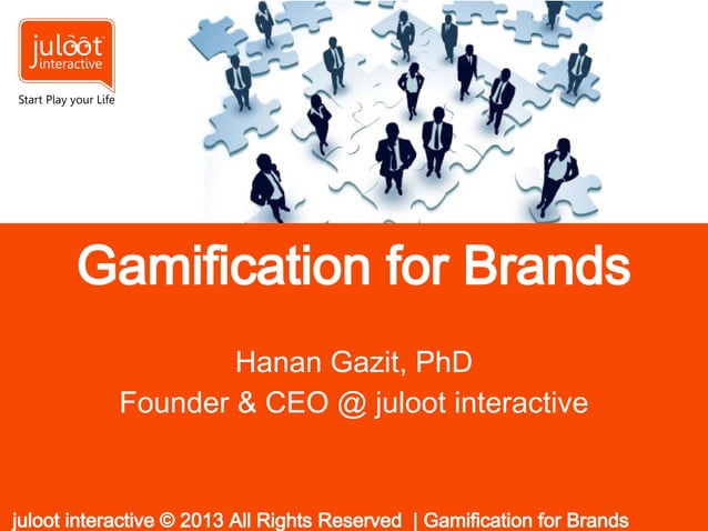 Gamification for brands B2B challenge unlocked | PPT