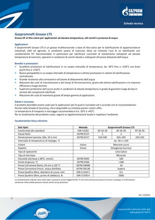 Grasso Litio - Calcio per macchinari edili, agricoli e industriali ...