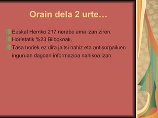 Gazteak, Sexualitatea Eta Euskara | PPT