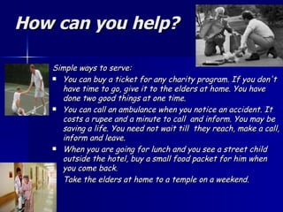 SERVICE TO SOCIETY | PPT