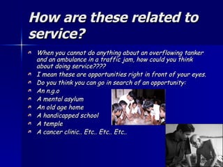 SERVICE TO SOCIETY | PPT
