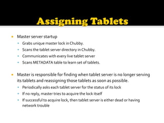 GOOGLE BIGTABLE | PPTX