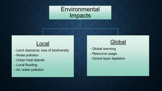 Environmental Impact & Sustainability of Construction | PPTX