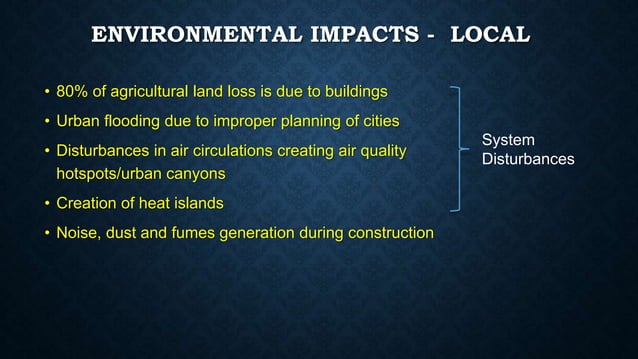 Environmental Impact & Sustainability of Construction | PPTX