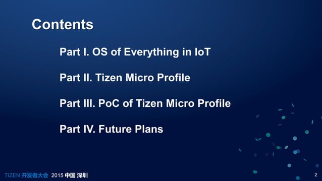 Tizen Micro Profile for IoT device | PDF