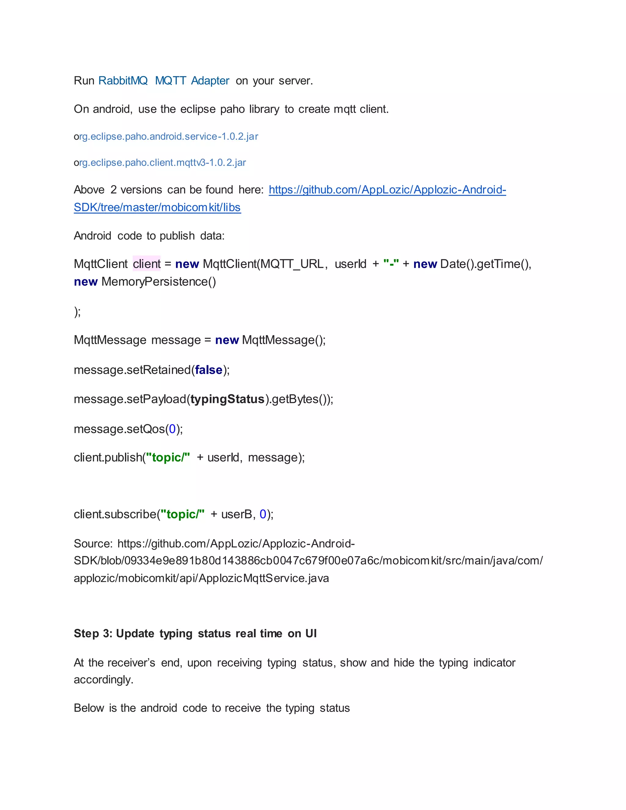 How to build typing indicator in a Chat app | DOCX