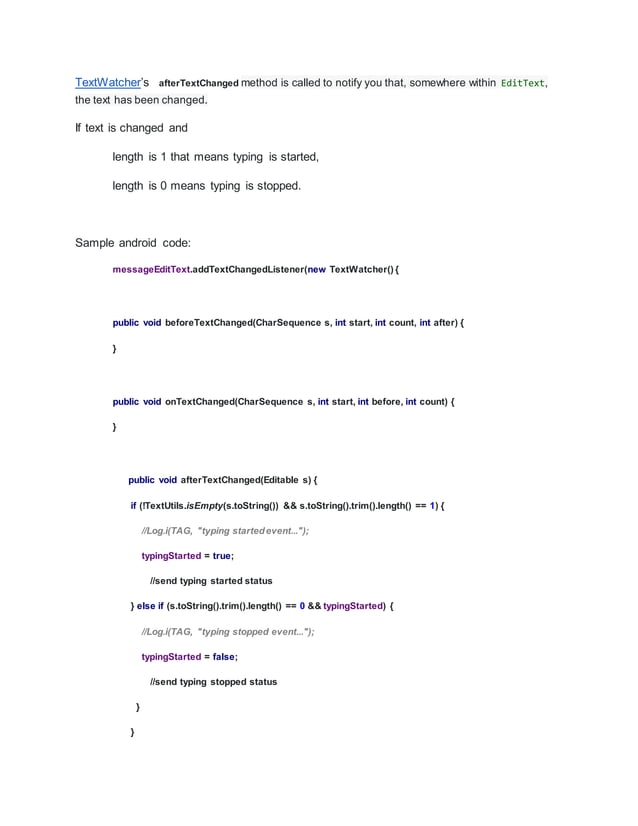 How To Build Typing Indicator In A Chat App Pdf