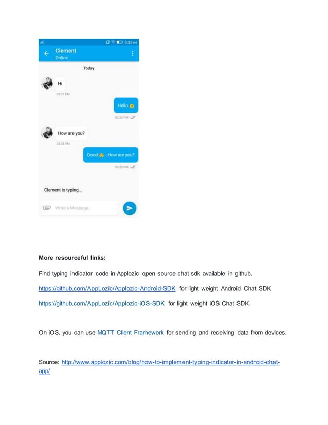 How to build typing indicator in a Chat app | DOCX