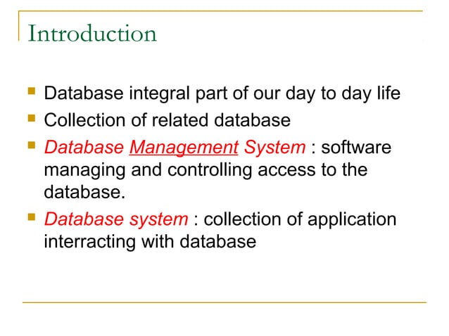 Database introduction | PPT