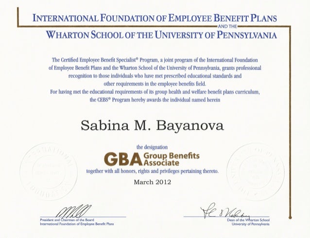 GBA Diploma
